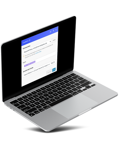 Run your custom js code | customjs